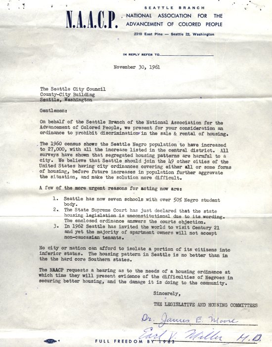The Seattle Open Housing Campaign, 1959-1968 - CityArchives | seattle.gov