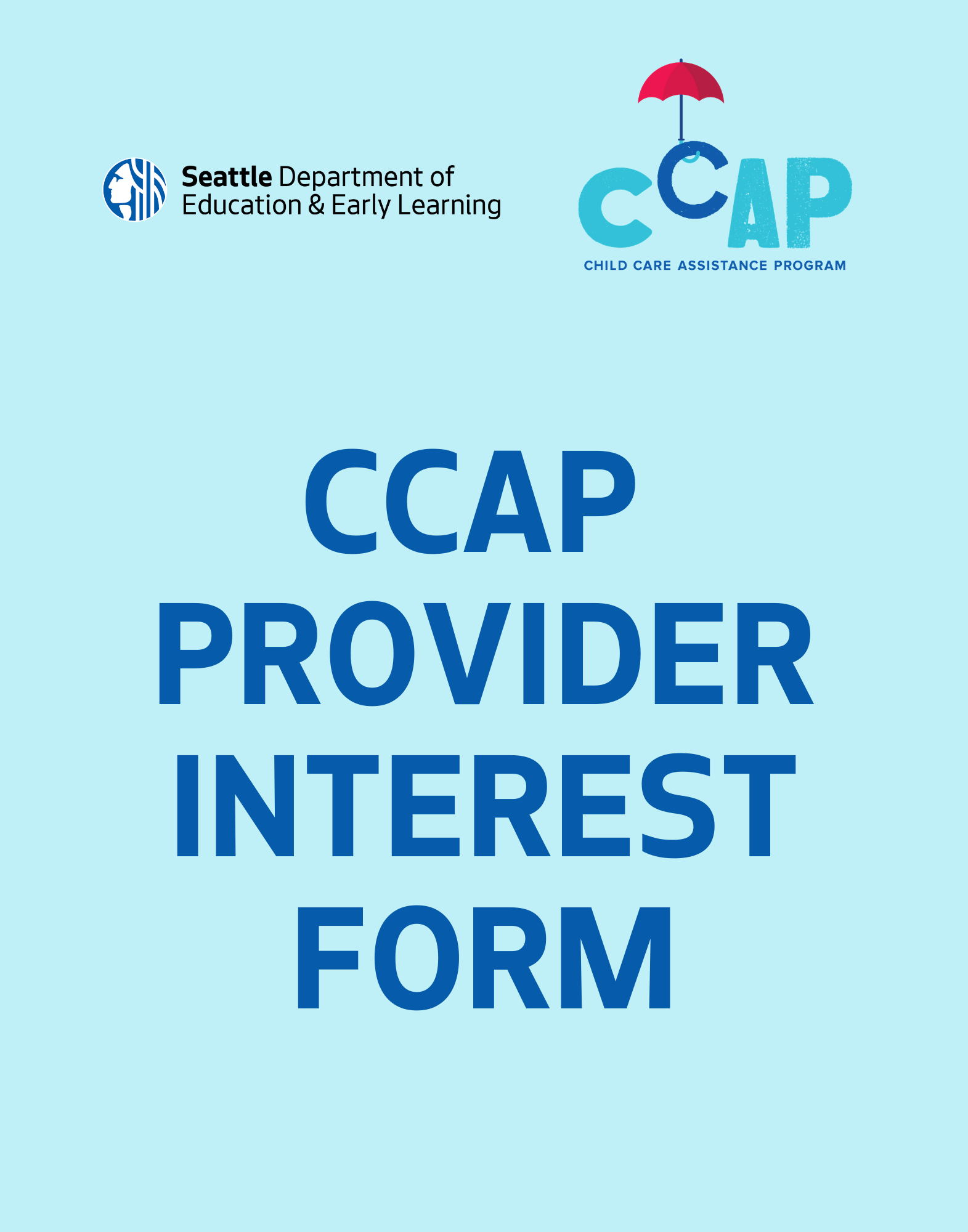 Child Care Assistance Program - Provider Support - Education | seattle.gov