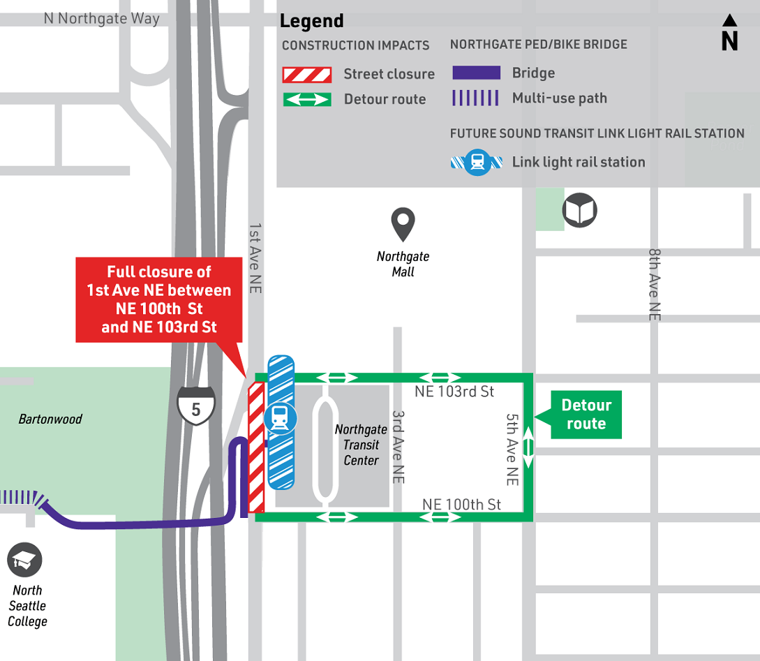 Northgate Pedestrian and Bicycle Bridge - Transportation | seattle.gov