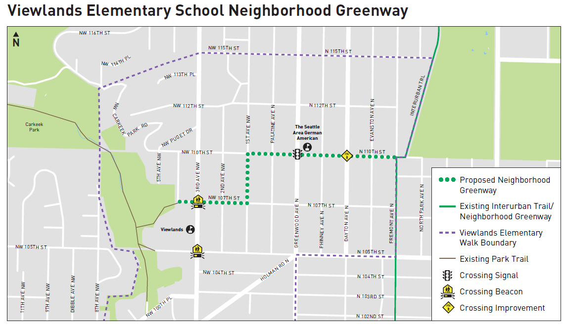 Viewlands Elementary School Neighborhood Greenway Connection ...