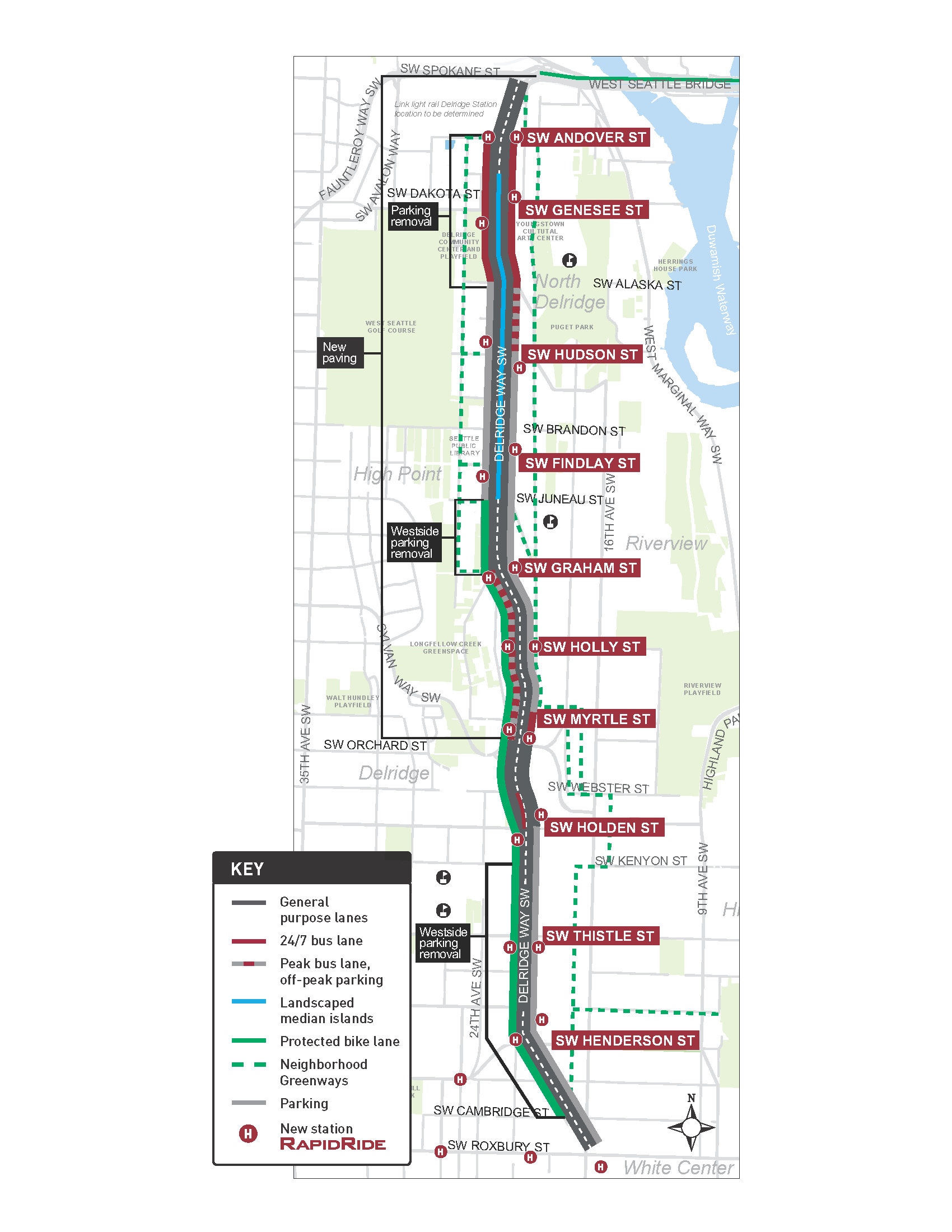 Delridge Way SW - RapidRide H Line - Transportation | seattle.gov