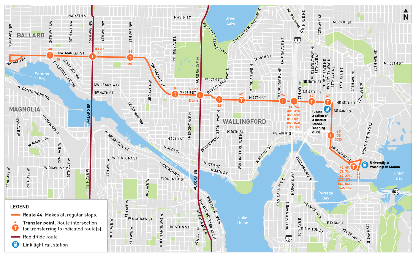 Route 44 - Transit-Plus Multimodal Corridor - Transportation | seattle.gov